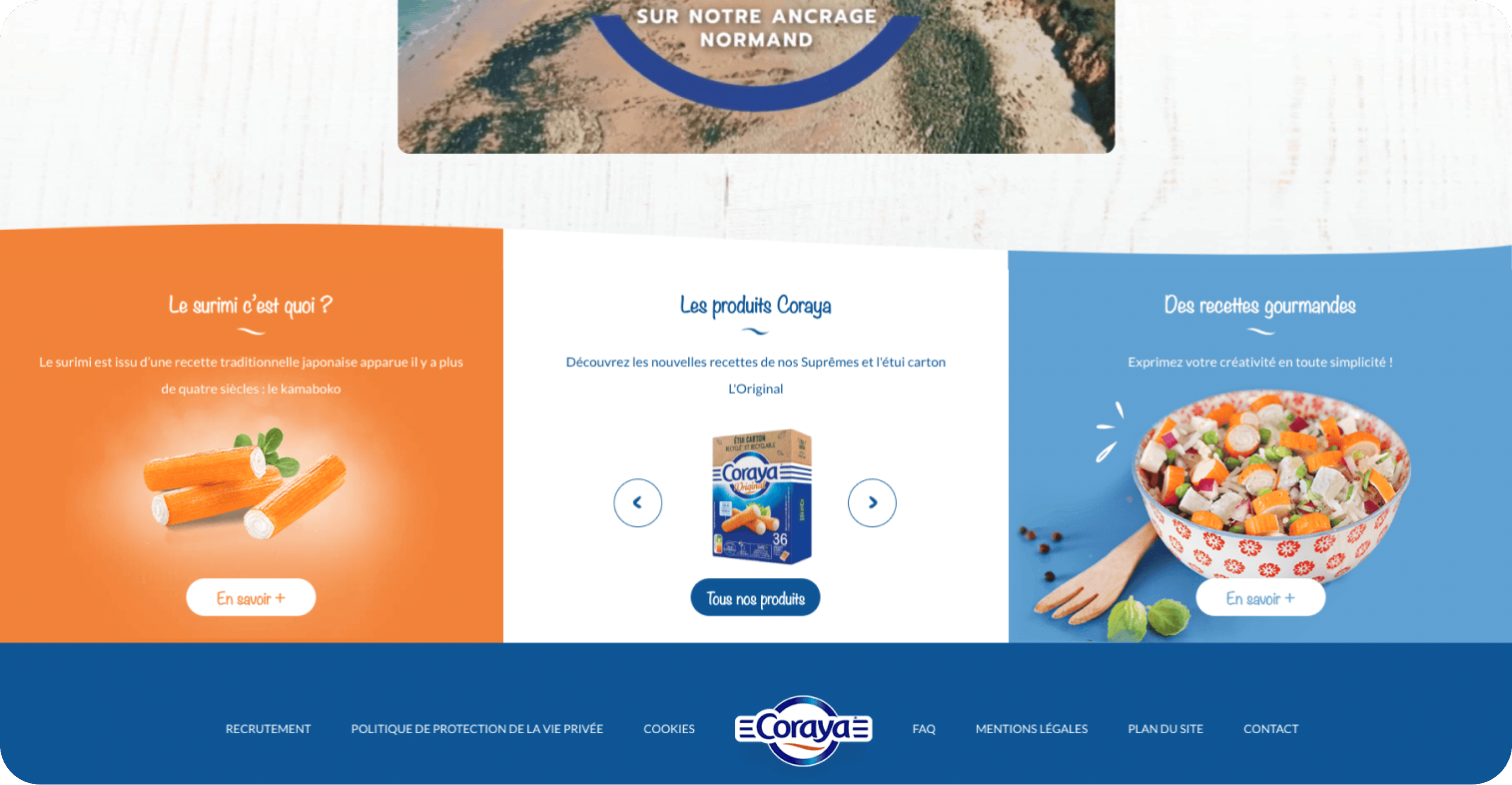Refonte de site vitrine pour Coraya - Wapiti, votre agence web à Lille