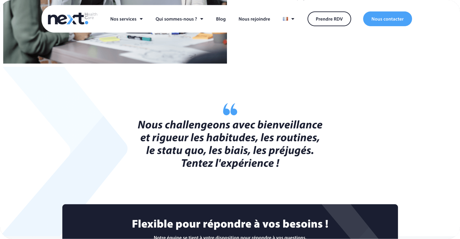 Refonte Site Vitrine – HC NEXT - Agence Web Lille- Wapiti Agency