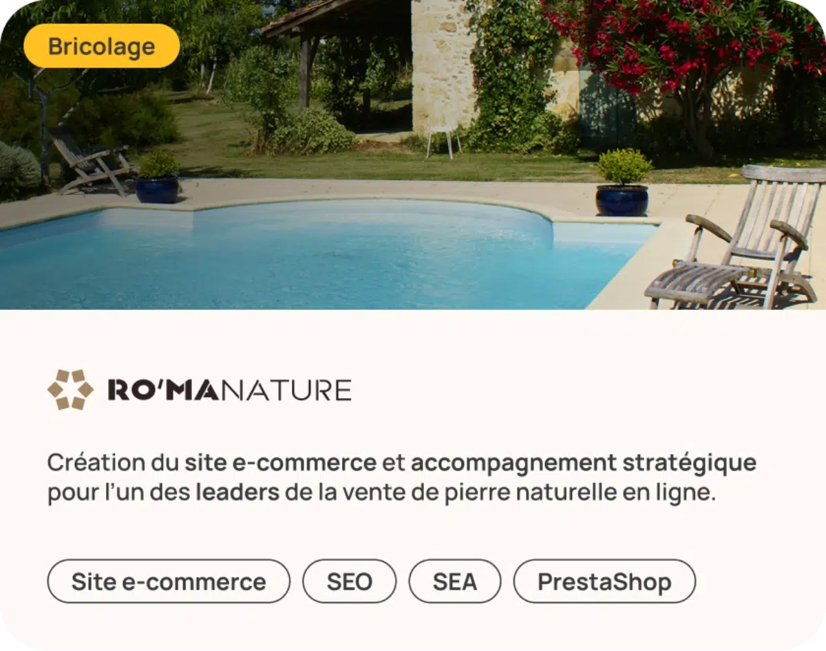 Refonte Site E-Commerce – RO’MA Nature - Wapiti Agency Lille