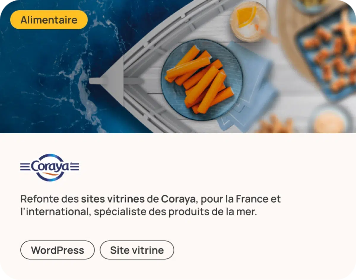 Refonte de site vitrine pour Coraya - Wapiti, votre agence web à Lille